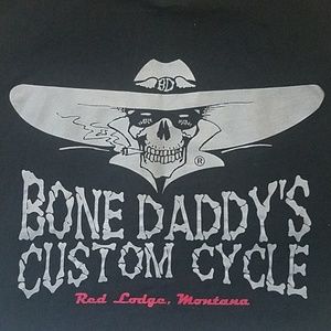 Skull | Tops | Bone Daddys Custom Cycle Tshirt | Poshmark